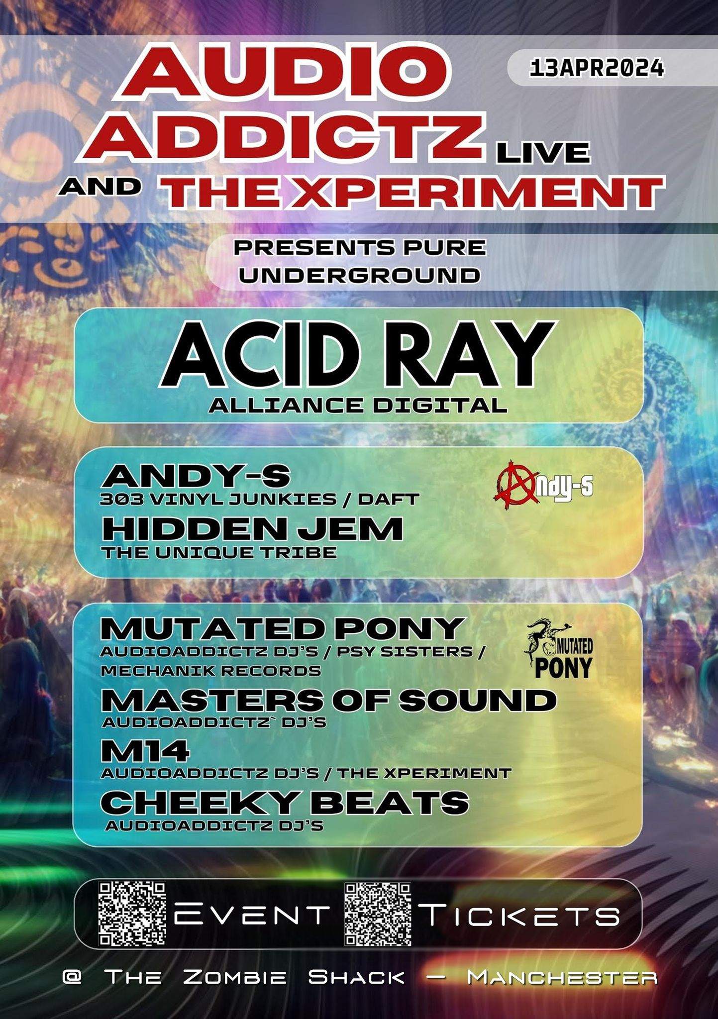 AUDIOADDICTZ LIVE & THE XPERIMENT PRESENTS PURE UNDERGROUND at The ...