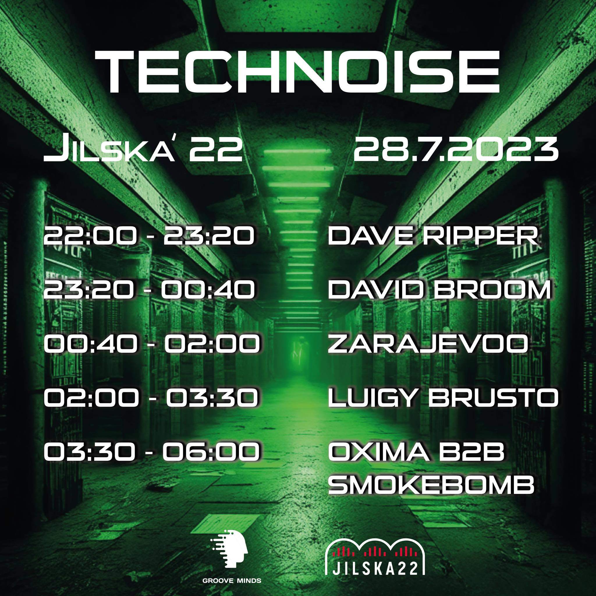 Technoise x Jilska 22 at Music Club Jilska 22, Prague