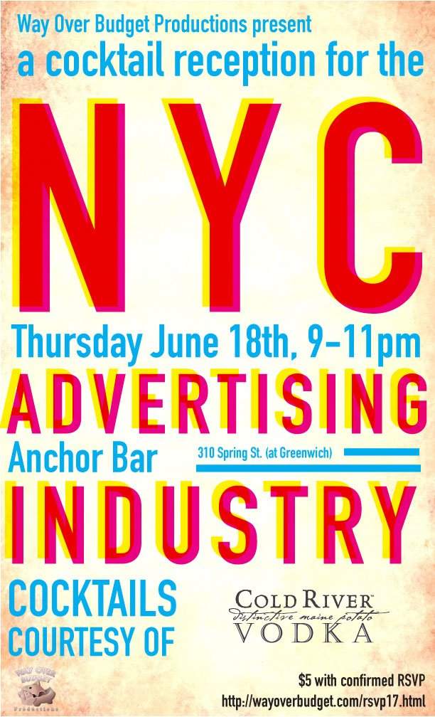 Nyc Ad Industry Cocktail Reception en Anchor Bar, New York City
