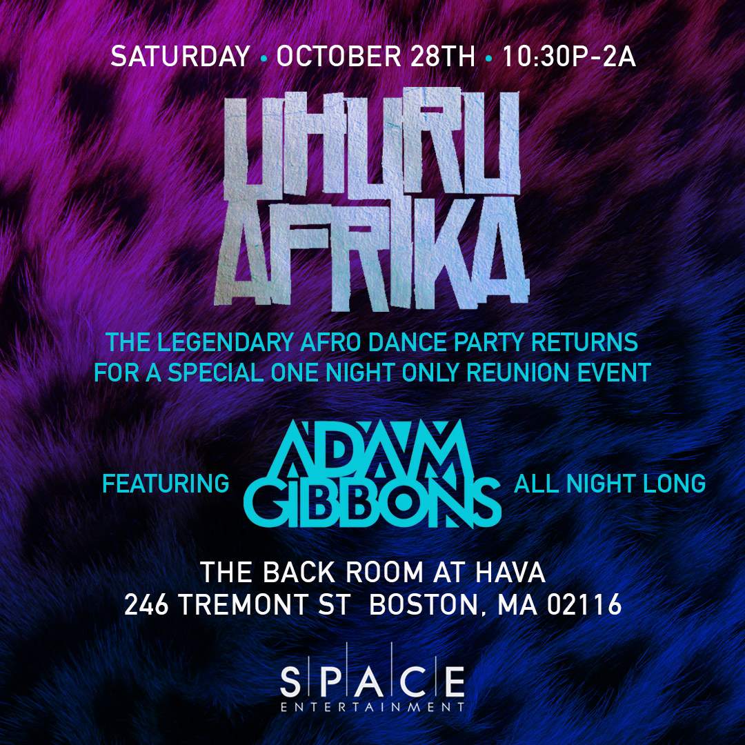 Uhuru Afrika Reunion Party en TBA - Back room at HAVA, Massachusetts
