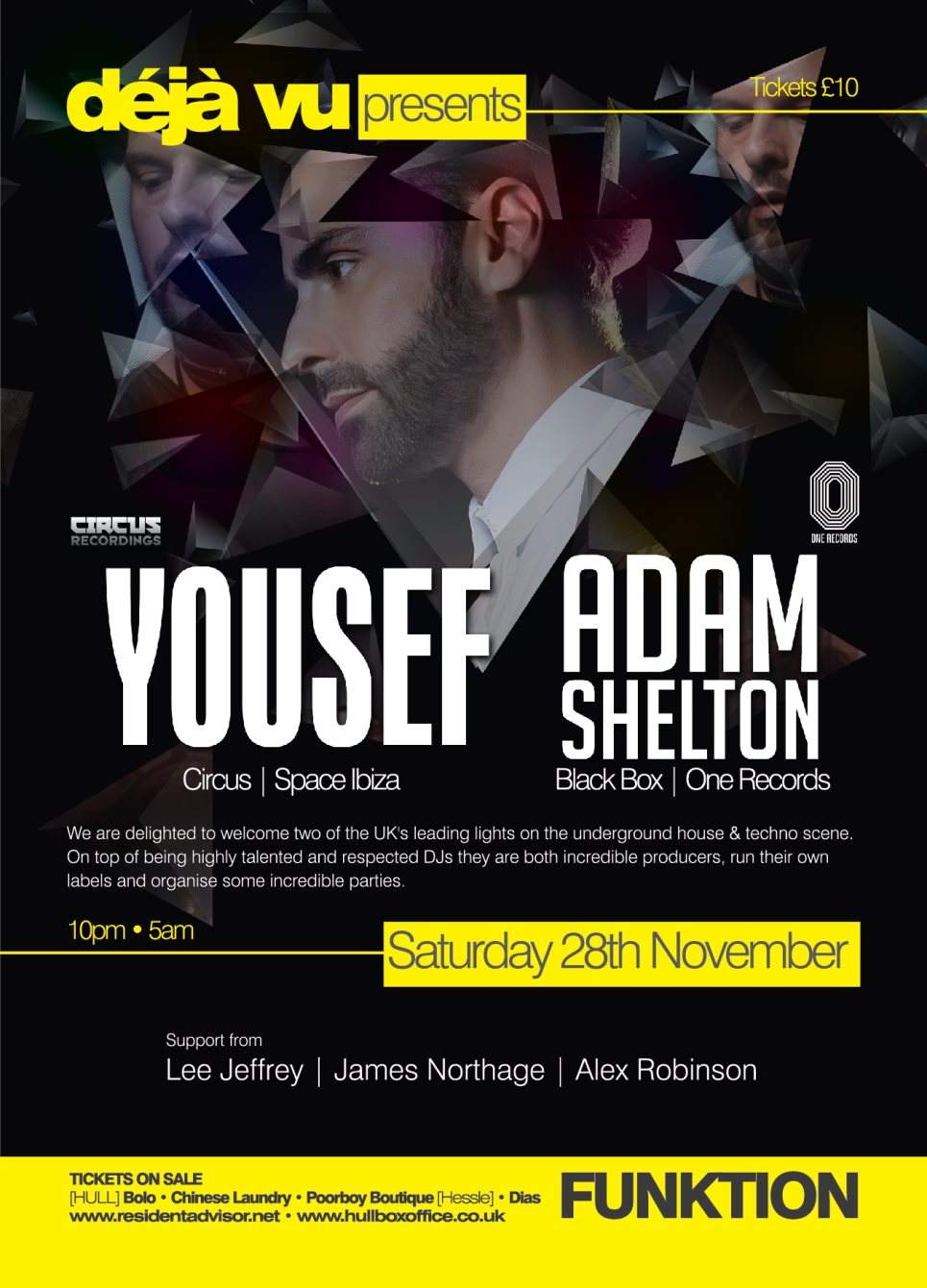 Deja vu presents Yousef & Adam Shelton bei Funktion, North