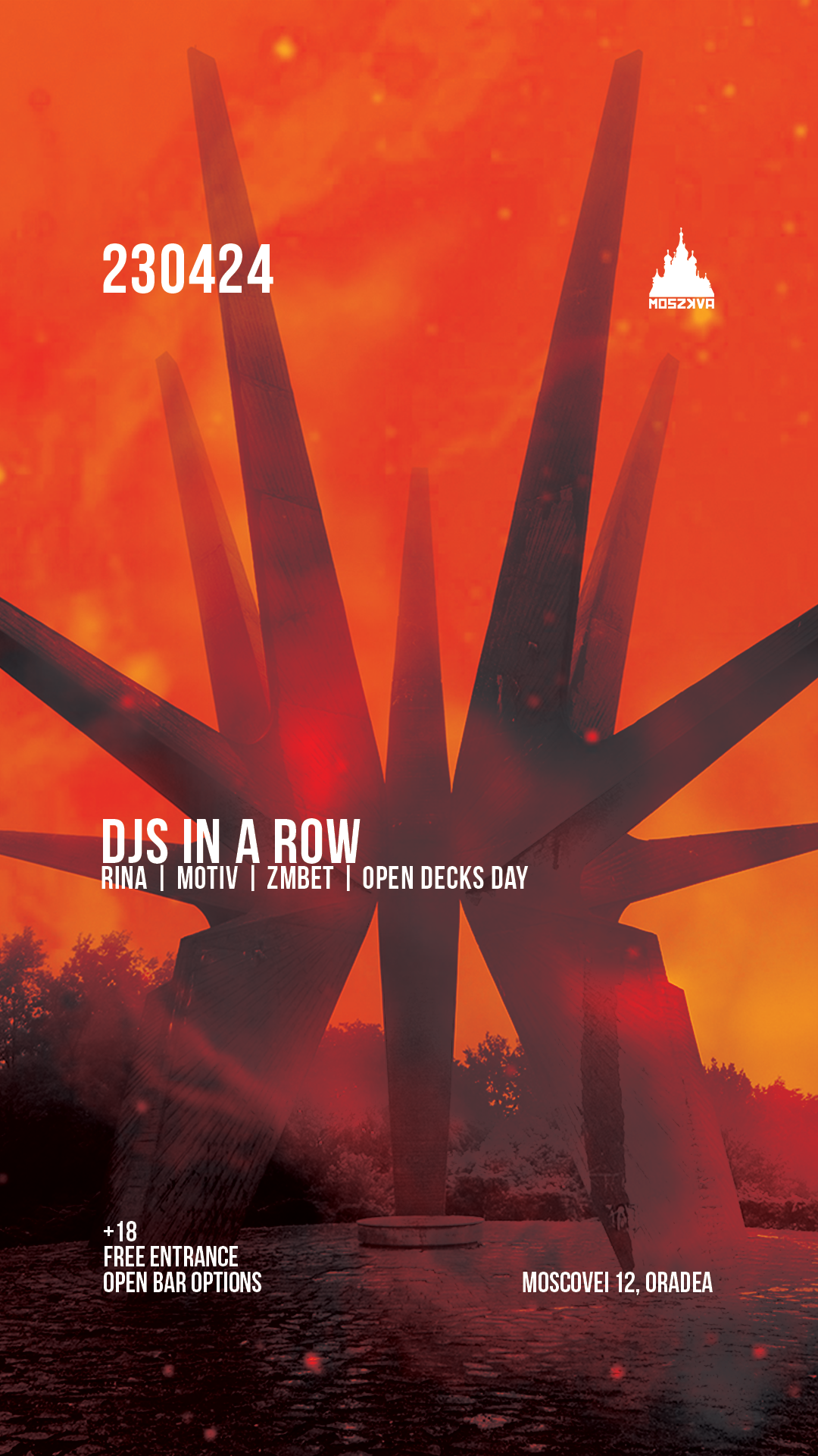 DJS IN A ROW at Moszkva, Romania