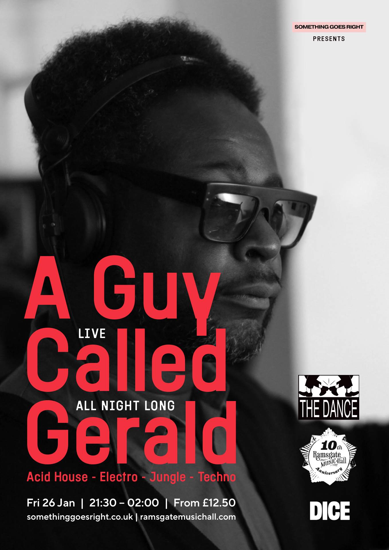 A Guy Called Gerald Live All Night Long at Ramsgate Music Hall, South ...