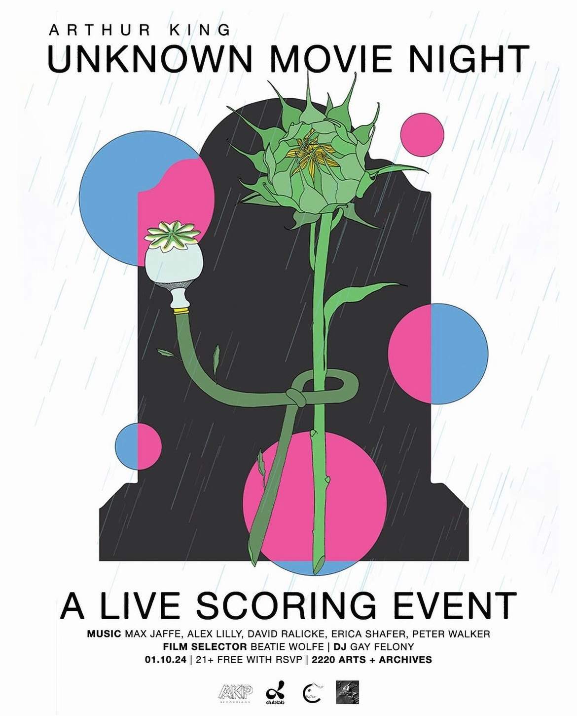 Arthur King: Unknown Movie Night, A Live Scoring Event at 2220Arts ...