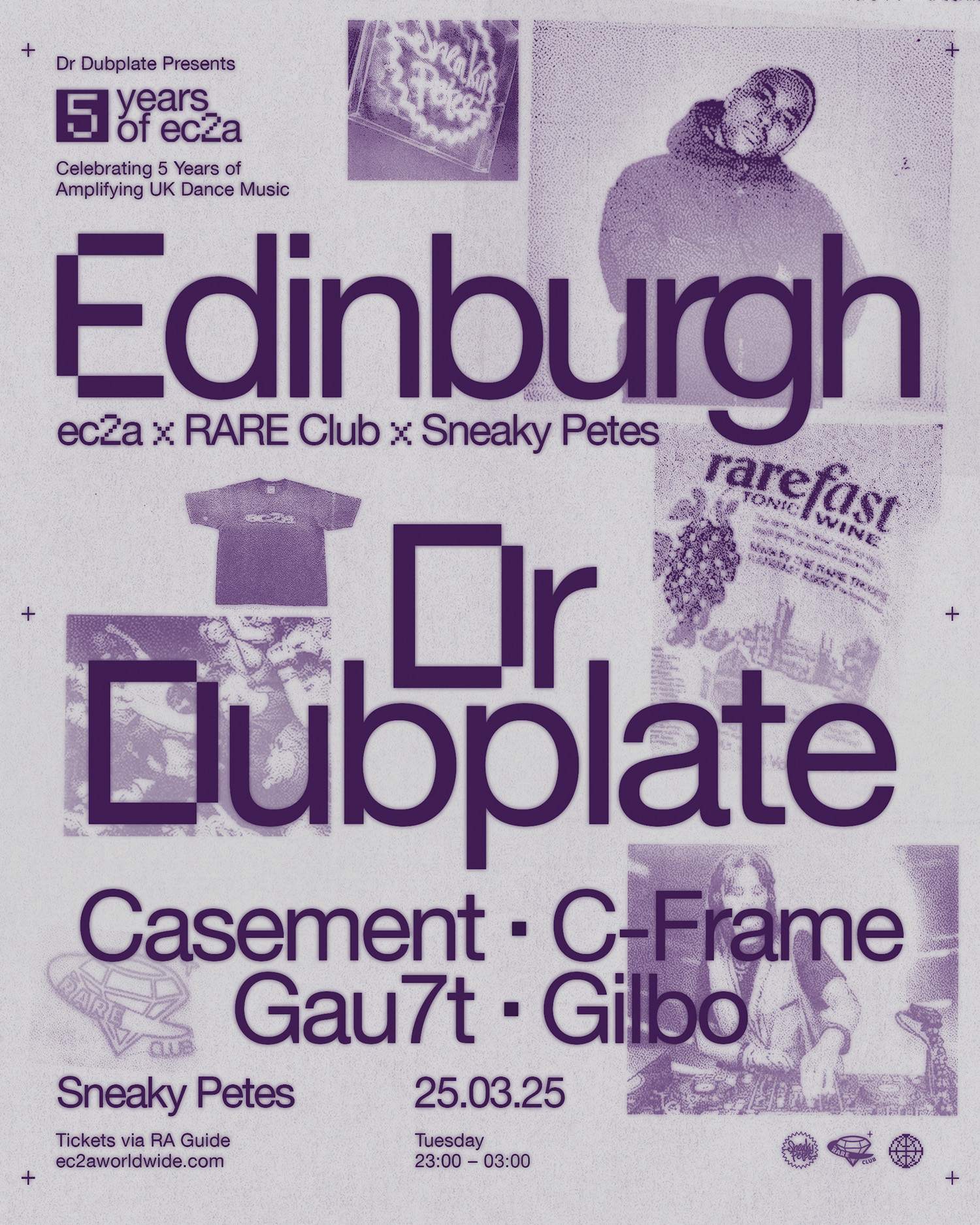 RARE Club // 5 years of ec2a with Dr Dubplate at Sneaky Pete's, Edinburgh