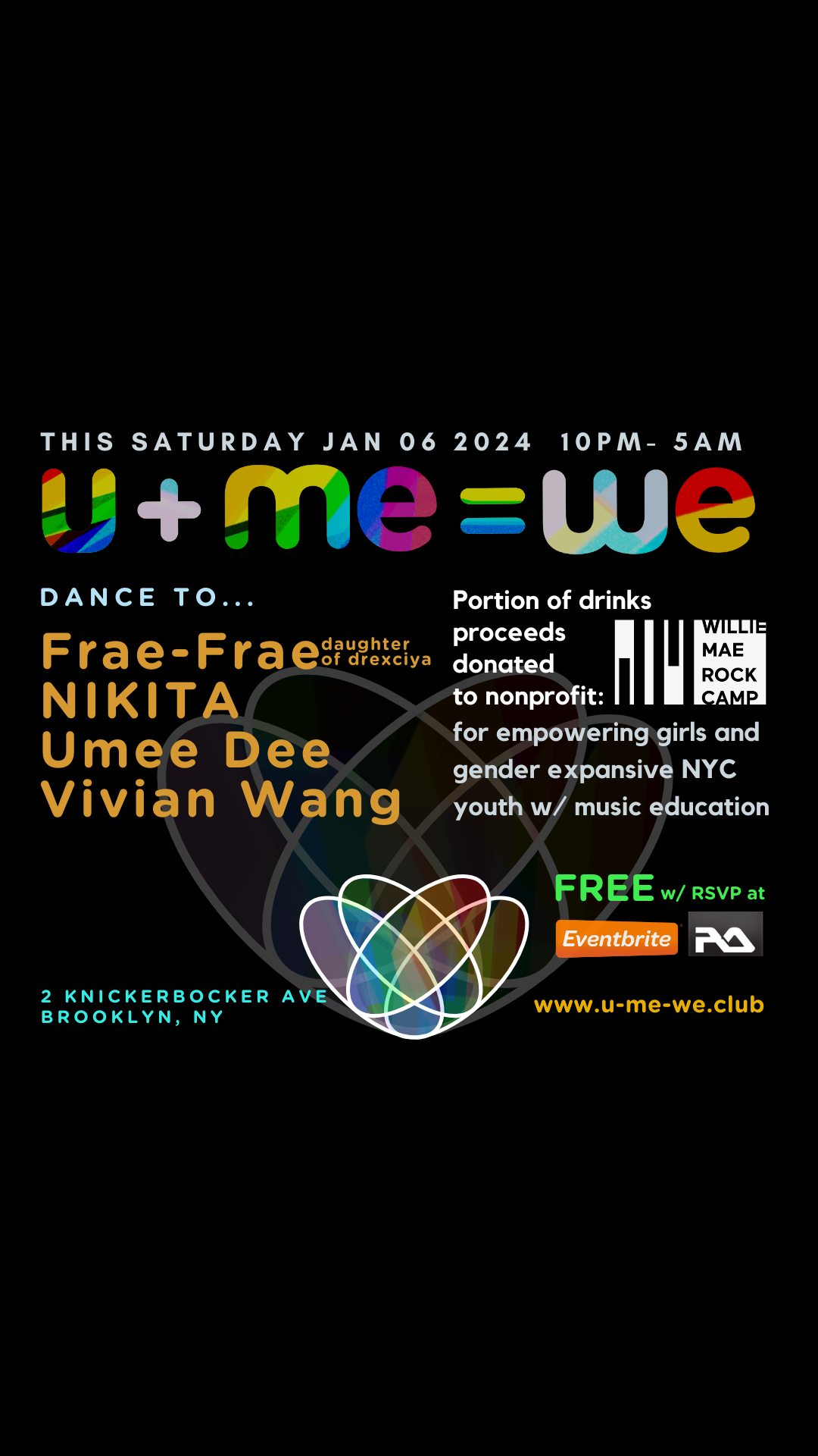 U+ME=WE feat. Nikita, Umee Dee, Vivian Wang, and FraeFrae bei TBA - 2 ...