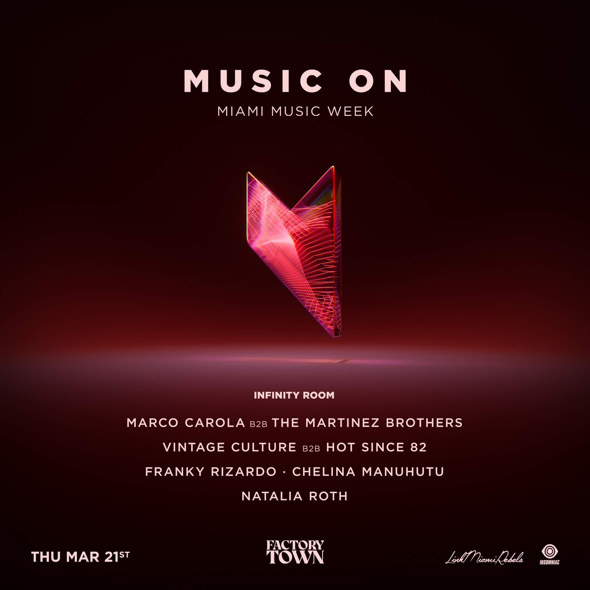 Music On: Miami Music Week at Factory Town, Miami