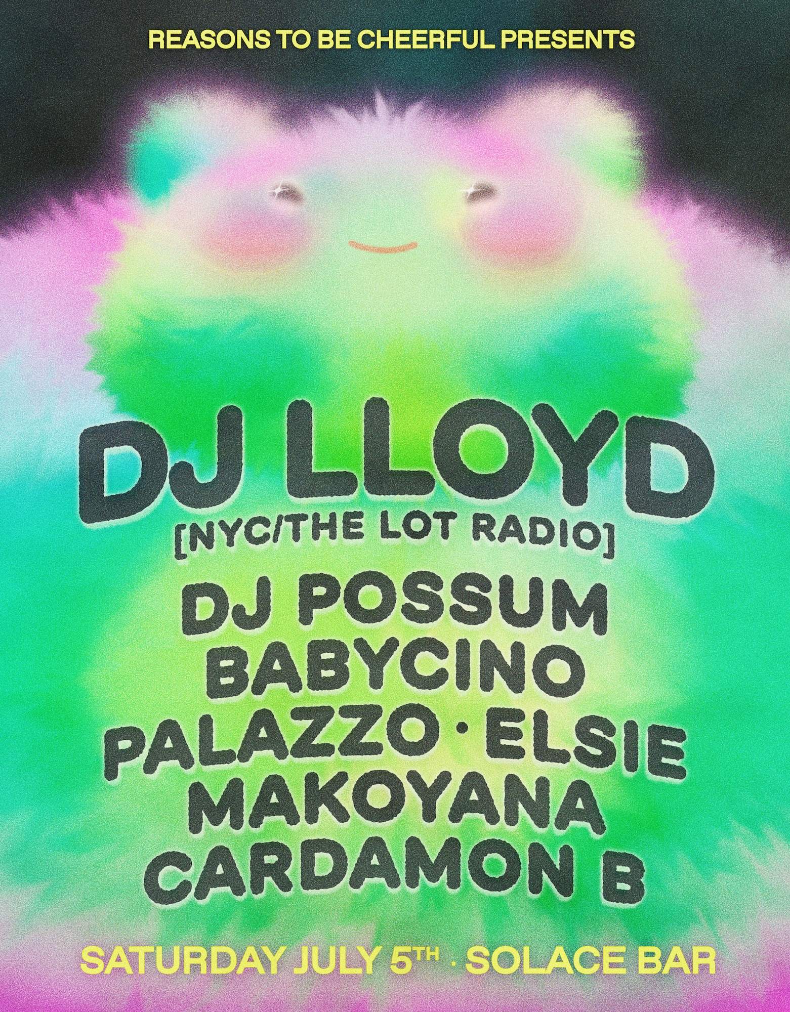 Reasons To Be Cheerful: DJ Lloyd [NYC] at Solace, Melbourne