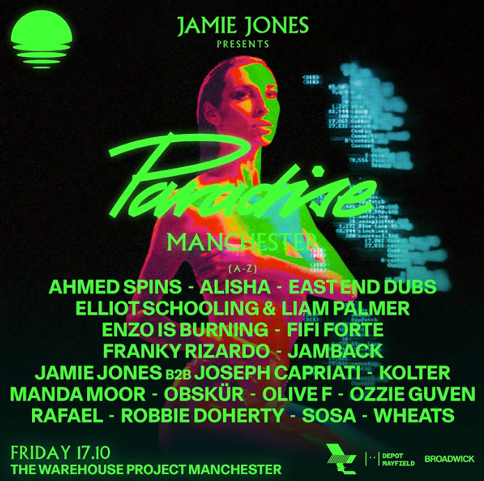 Jamie Jones presents Paradise - Joseph Capriati, East End Dubs, Obskur, Sosa + more at The ...