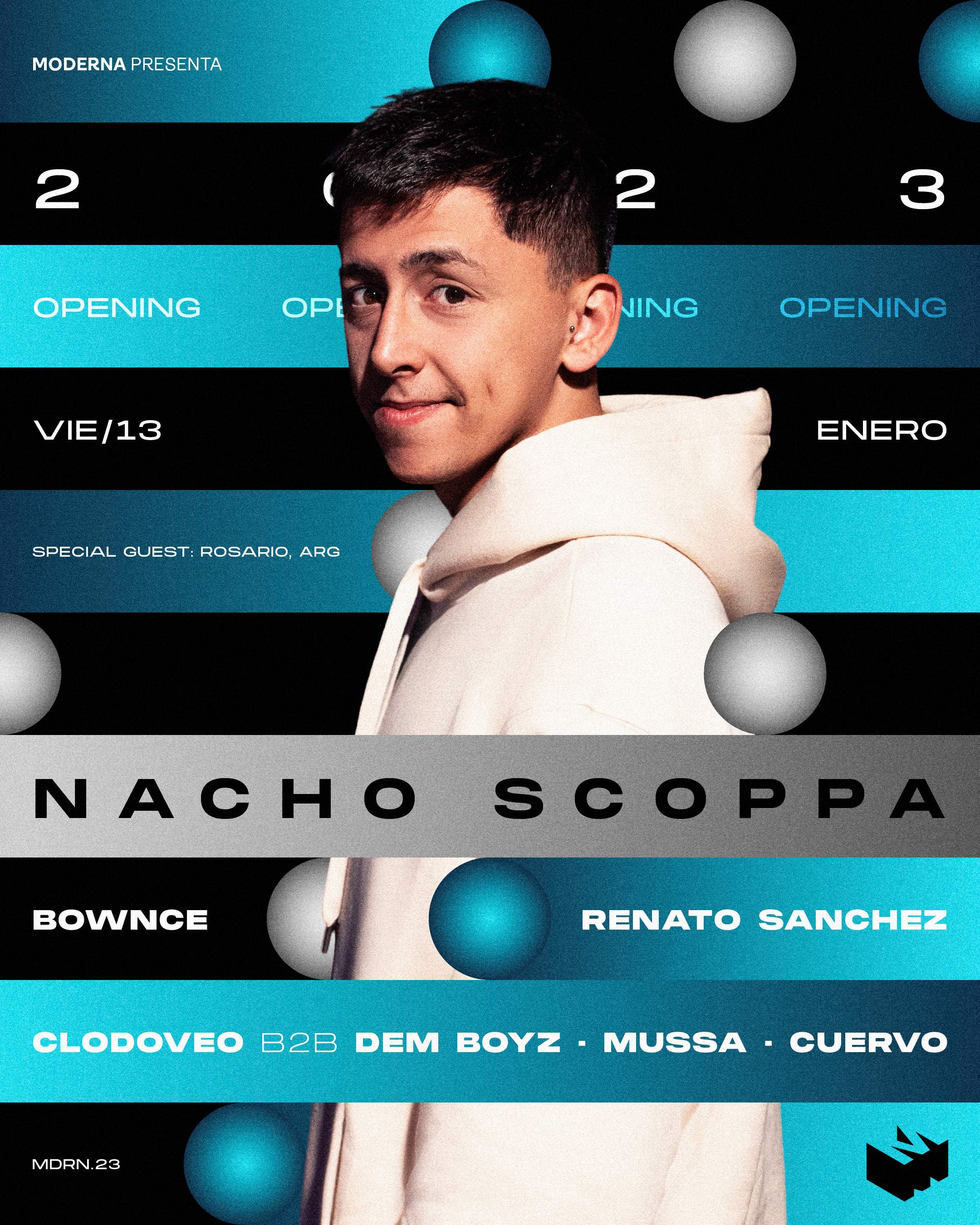 Opening 2023: Nacho Scoppa at Moderna, Medellin