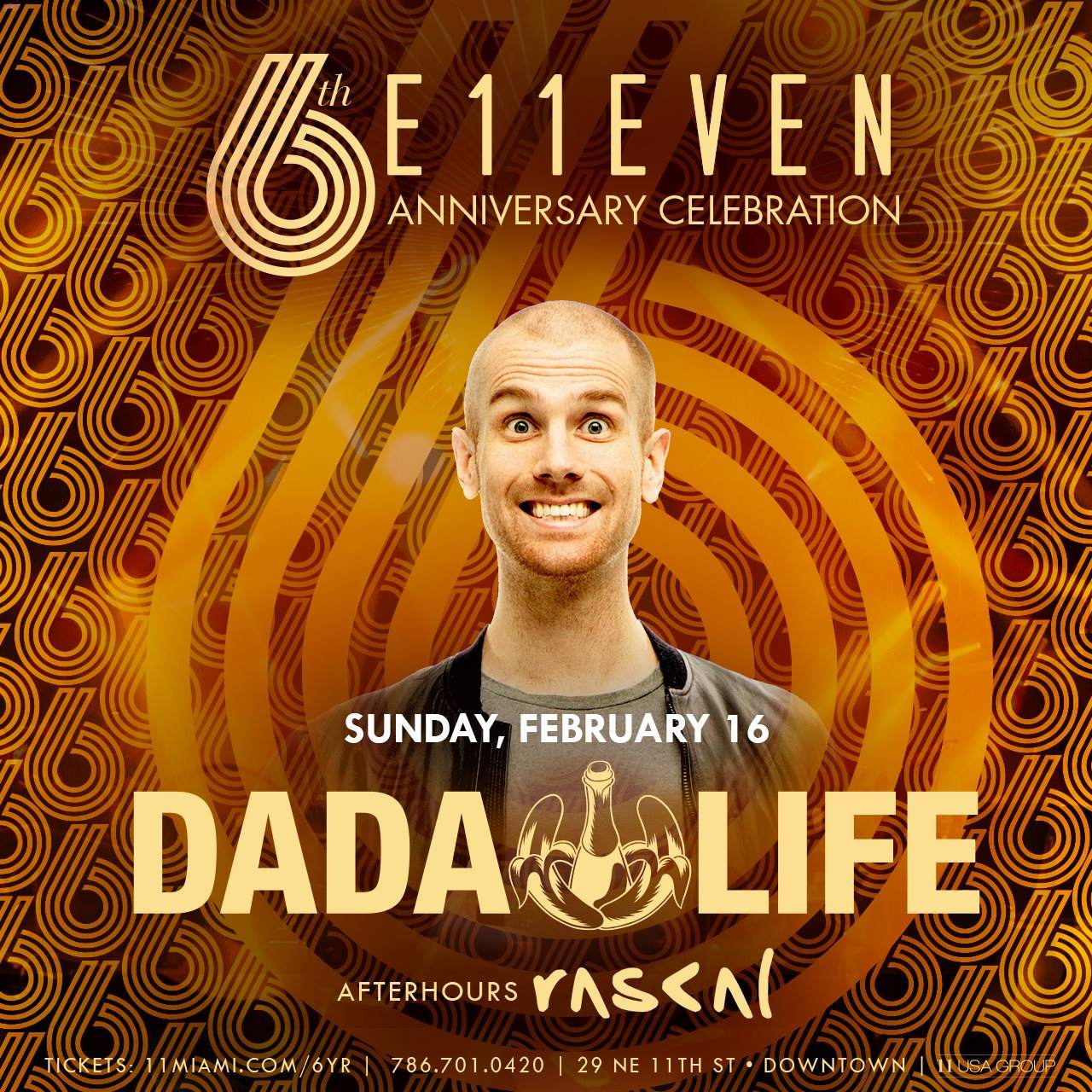 6YR: Dada Life em E11EVEN MIAMI & ROOFTOP, Miami