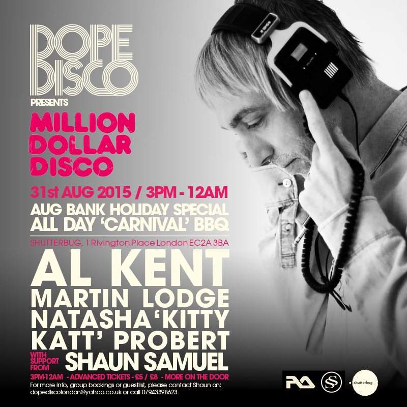 Dope Disco with Special Guest Al Kent at Shutterbug, London
