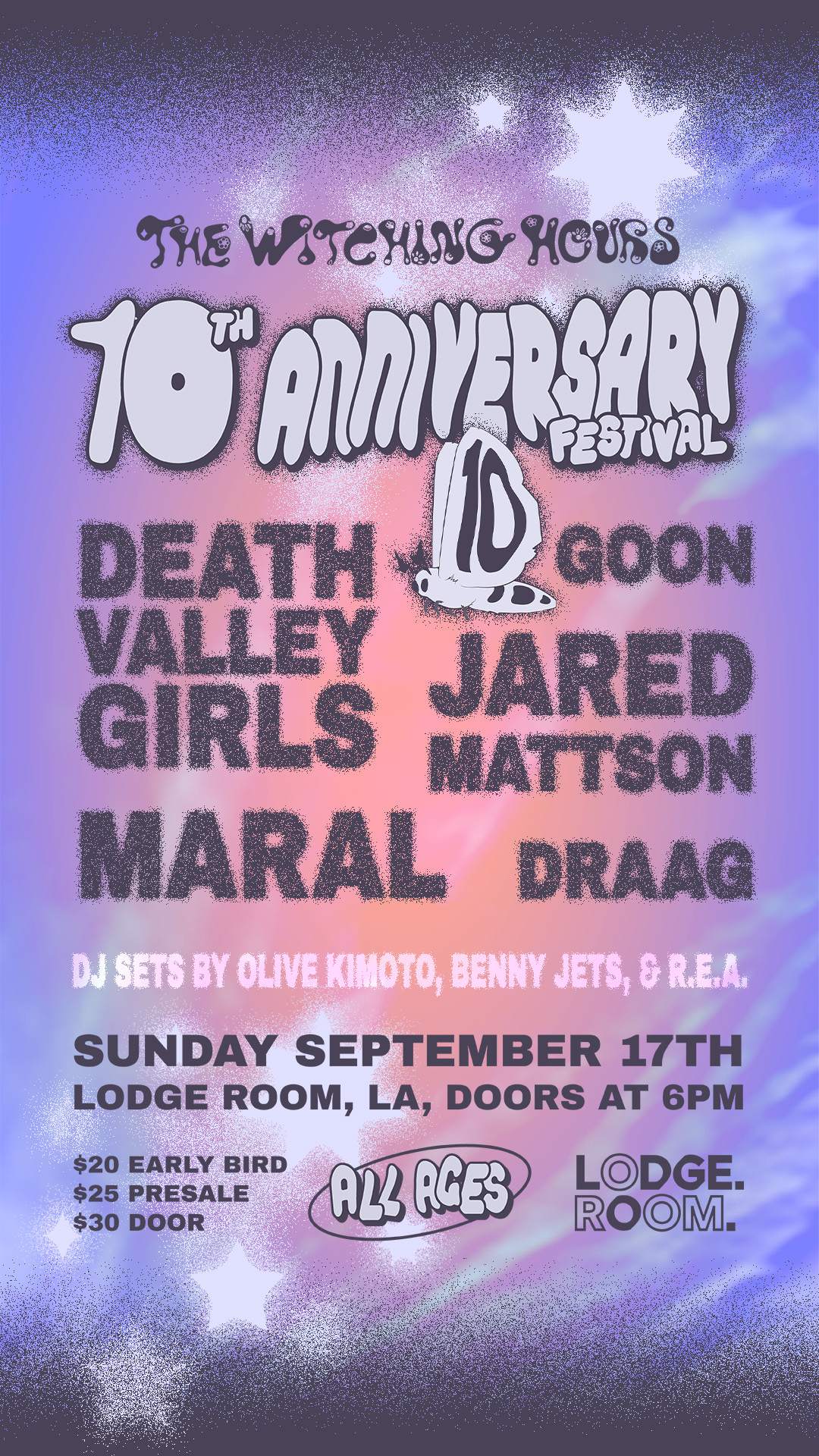 The Witching Hours: 10th Anniversary with Death Valley Girls, Maral ...