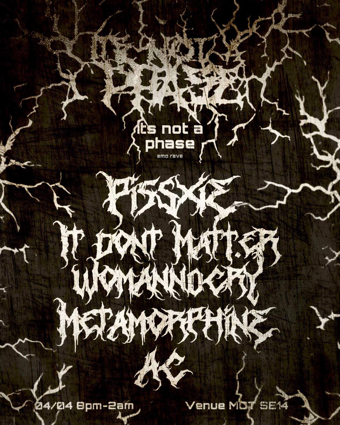 its not a phase // emo rave at M.O.T, London