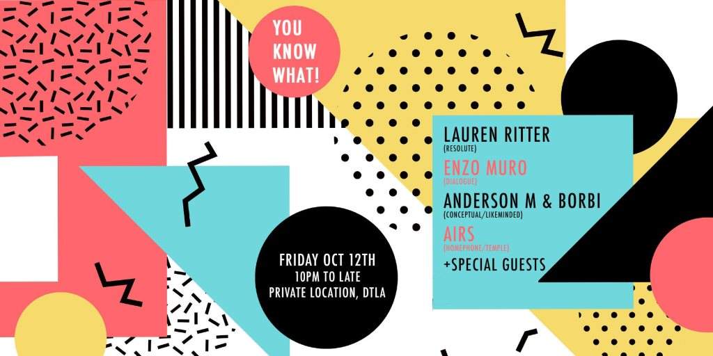 You Know What! Feat. Lauren Ritter en TBA - Downtown LA, Los Angeles