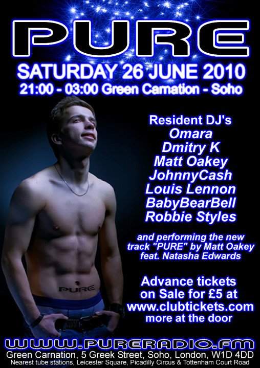 Pure at Green Carnation, London