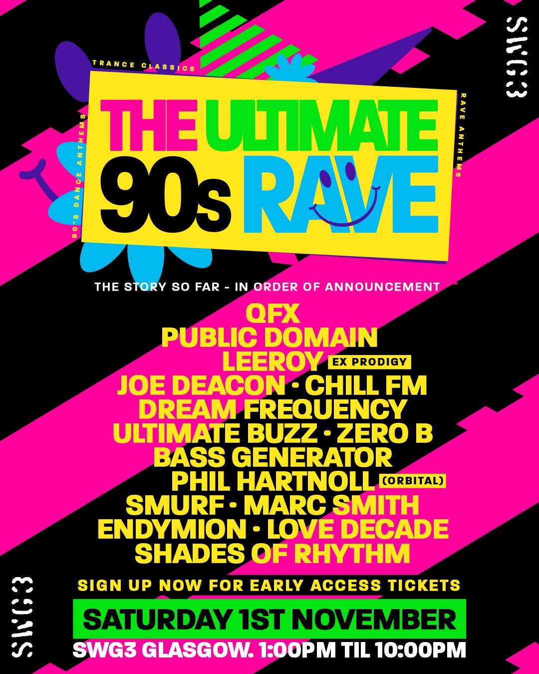 Colours presents Ultimate 90s Rave at SWG3, Glasgow