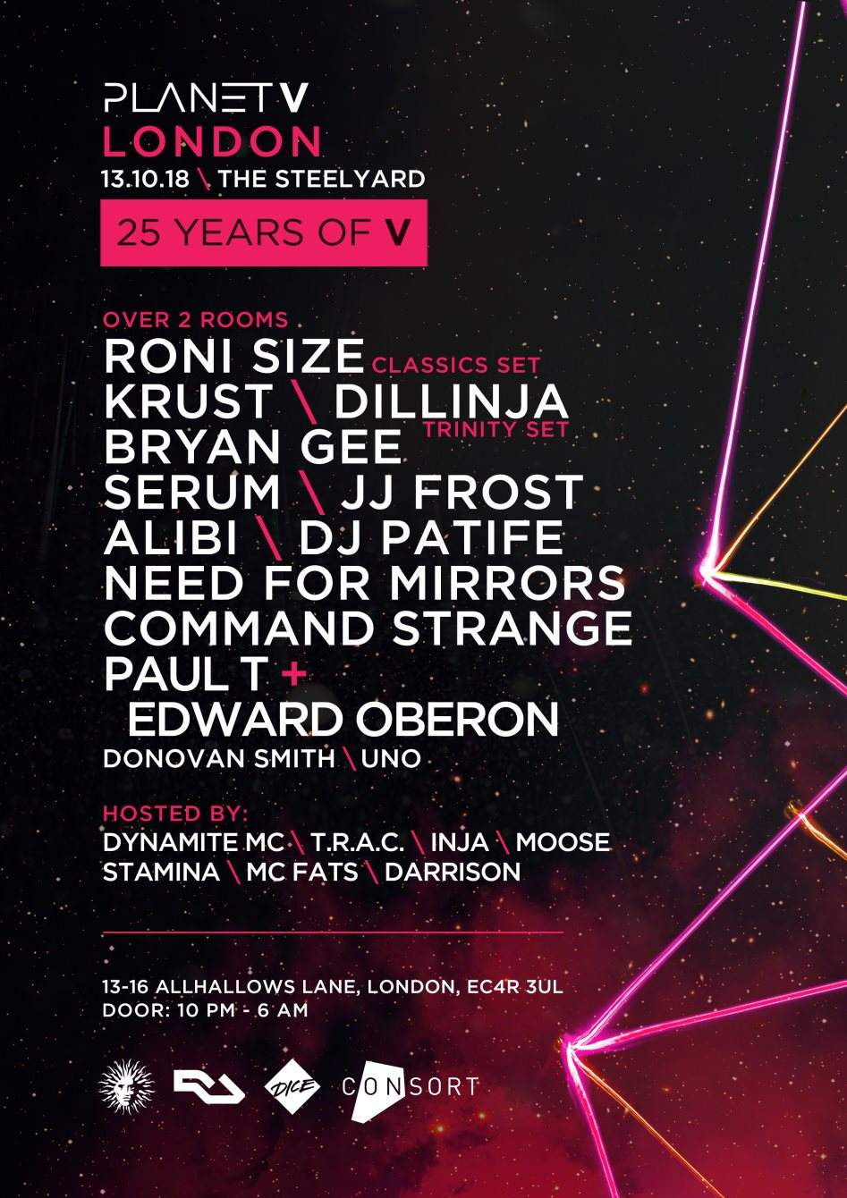25 Years of V Recordings with Roni Size, Dillinja, Krust & More em The ...