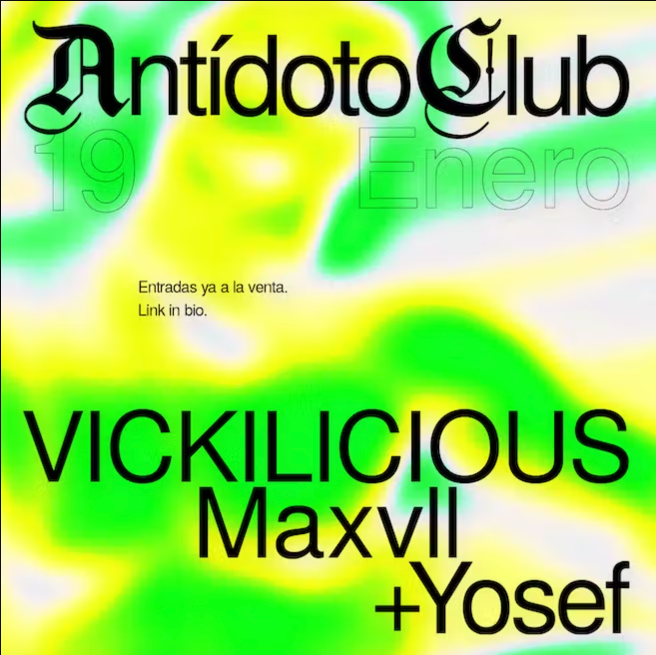 Antídoto Club: VICKILICIOUS at Sala Moondance, Madrid