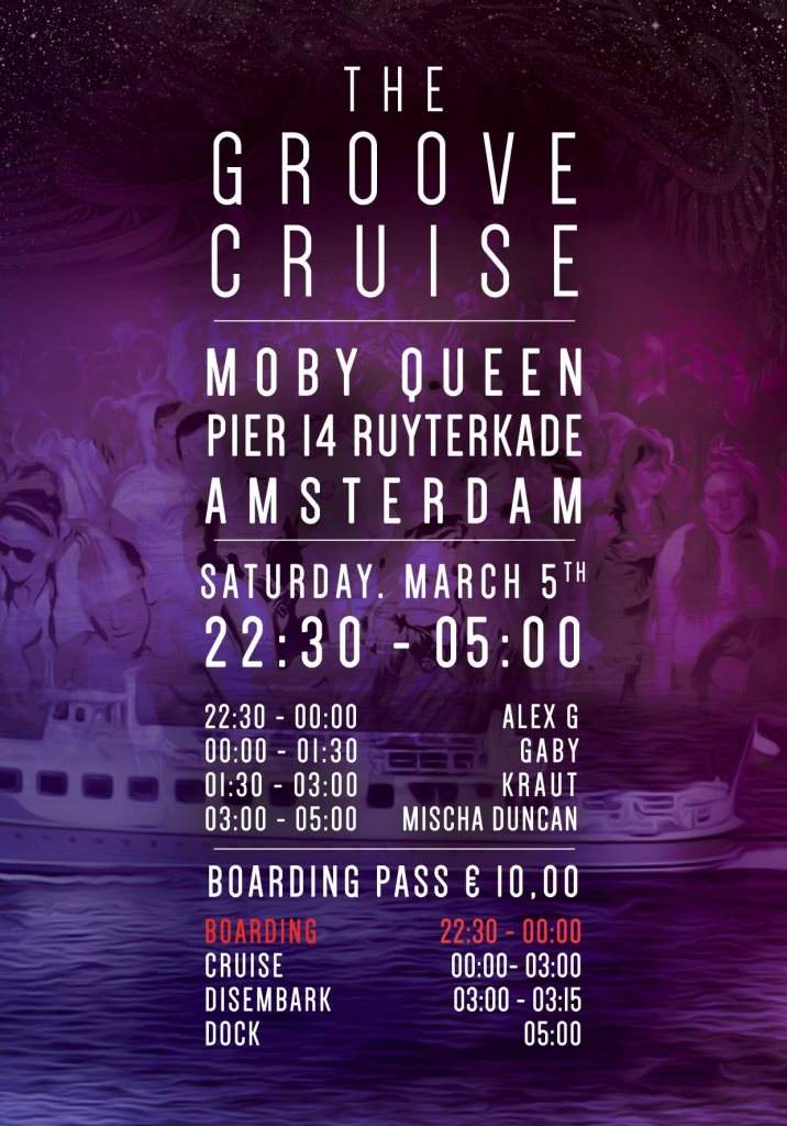 The Groove Cruise at Boat Moby Queen., Amsterdam