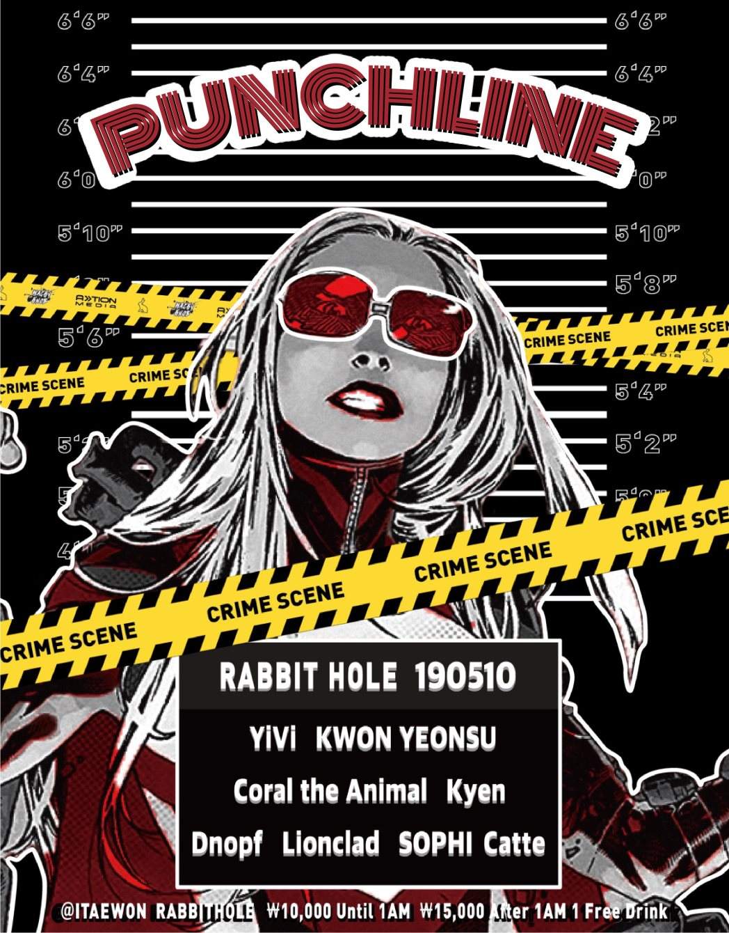 Wacky Knob 2nd Party Punchline en Itaewon Rabbit Hole, Seoul