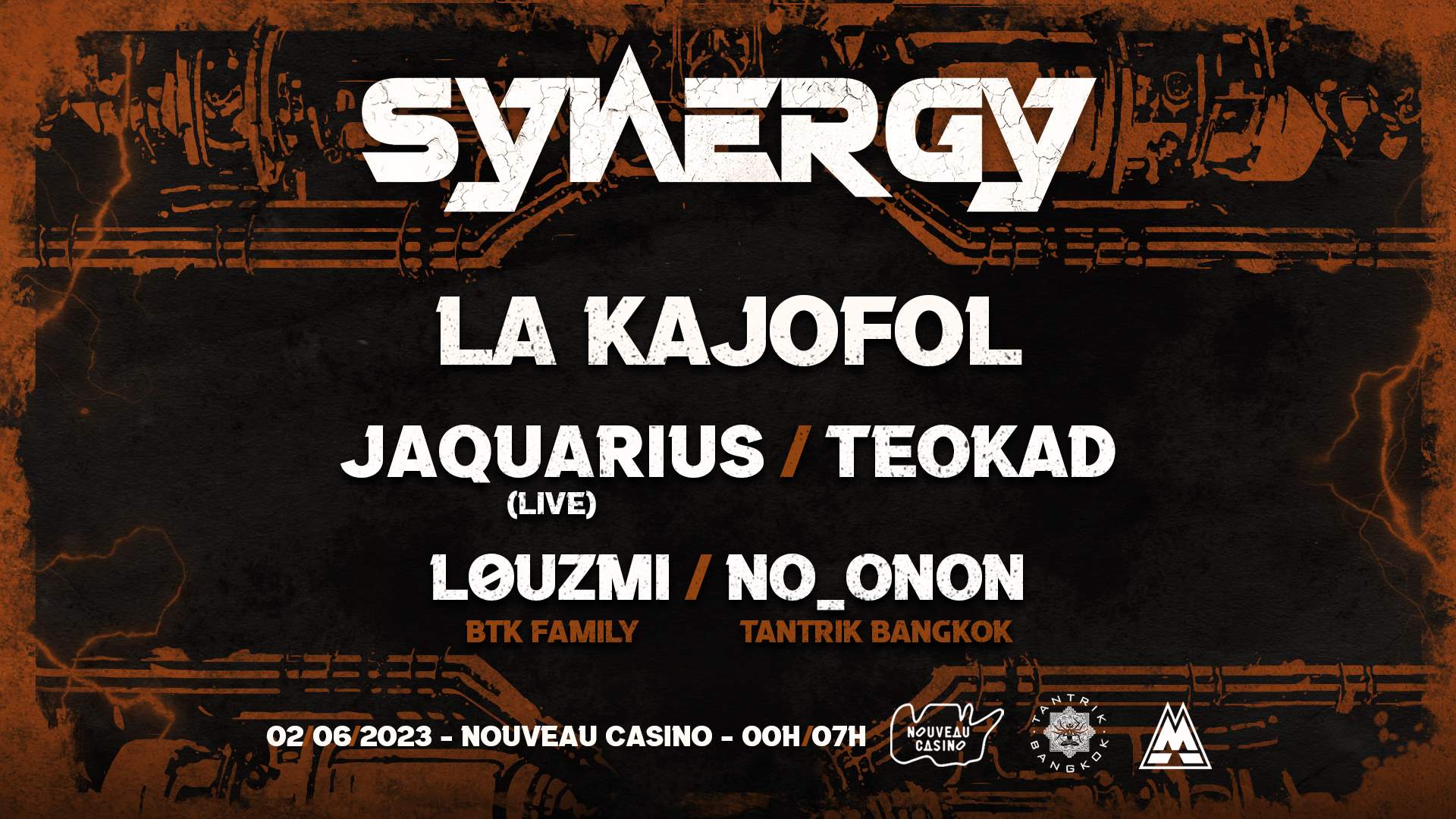 SYNERGY with 𝔏𝔞 𝔎𝔞𝔧𝔬𝔣𝔬𝔩 JAQUARIUS TEOKAD & MORE at Nouveau Casino, Paris