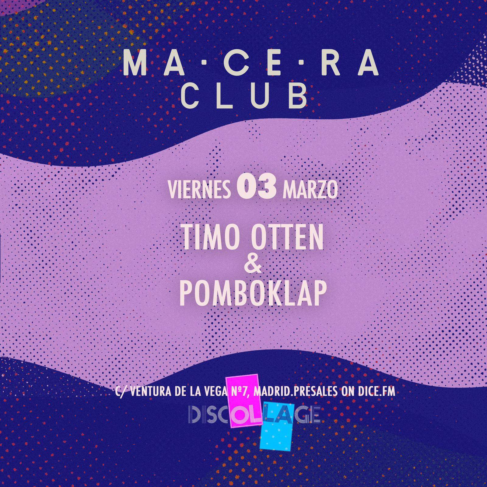 Discollage MA-CE-RA club at Macera Club, Madrid