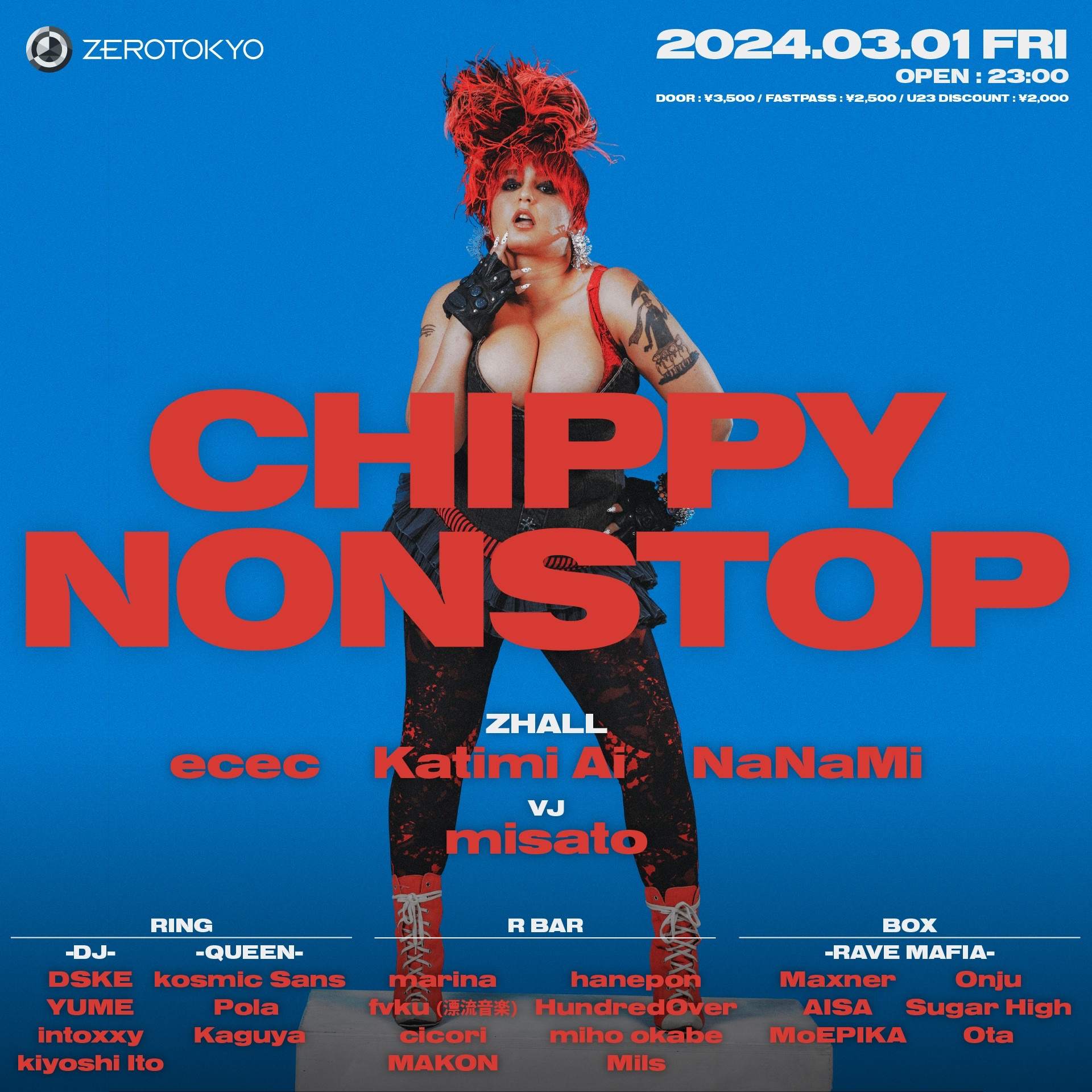 CHIPPY NONSTOP at Zerotokyo, Tokyo