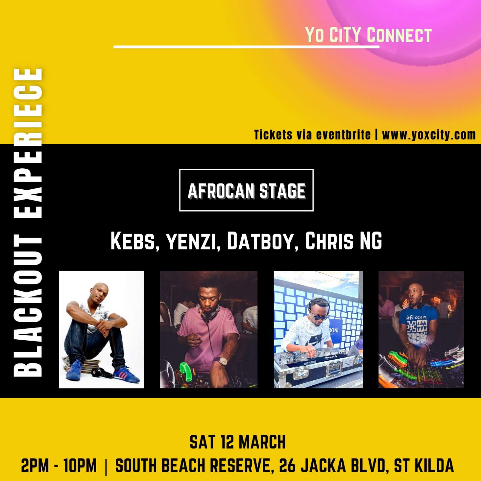 BLACKOUT EXPERIENCE MEETS AFROCAN SUMMER 2022 at South Beach Reserve ...