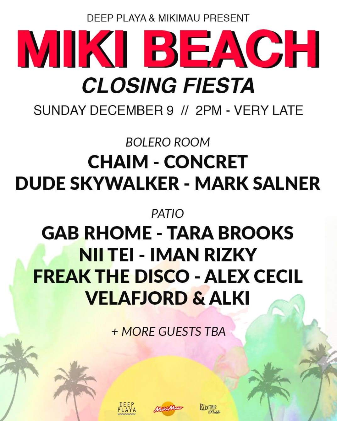 Miki Beach Art Basel 'Fun Raiser' Chaim, Gab Rhome, Tara Brooks ...