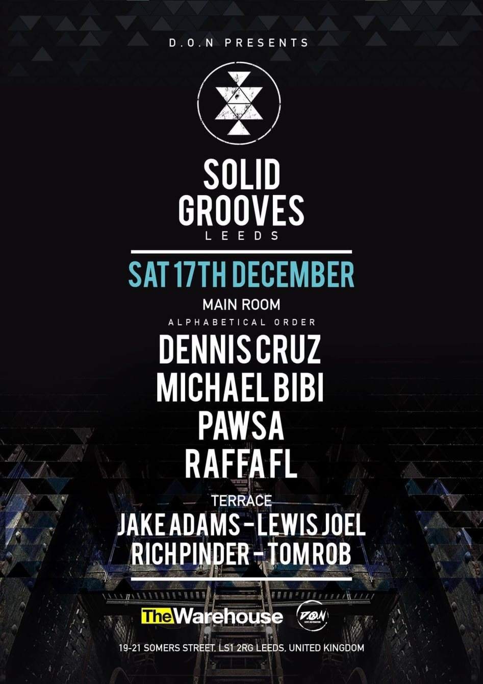 D.O.N presents Solid Grooves Leeds at The Warehouse, Leeds