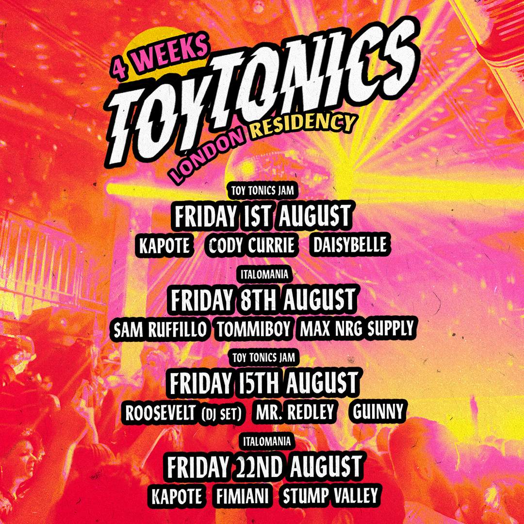 Toy Tonics Residency: Opening Jam with Cody Currie, Kapote, Daisybelle ...