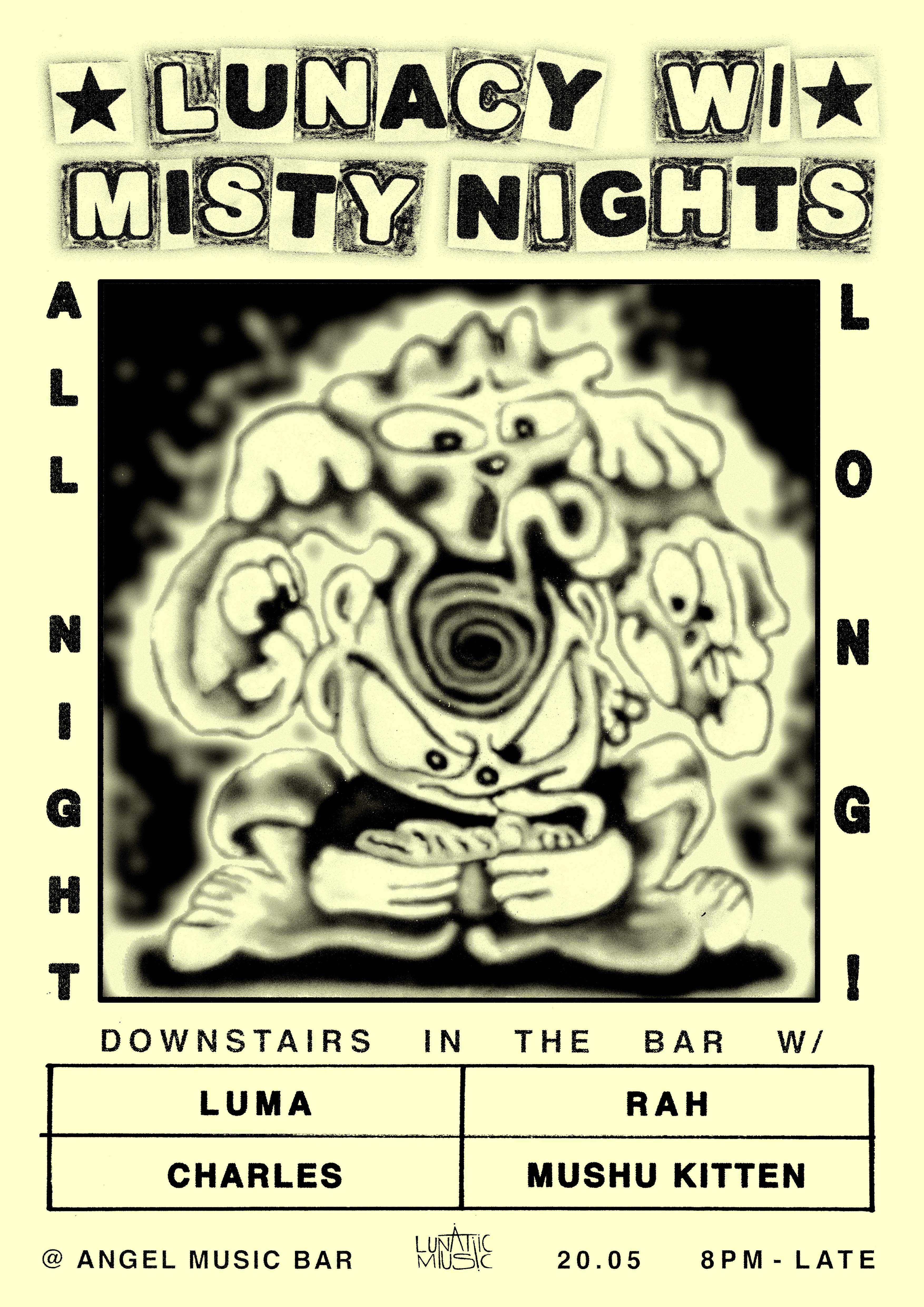LUNACY with Misty Nights - All Night Long at Angel Music Bar, Melbourne