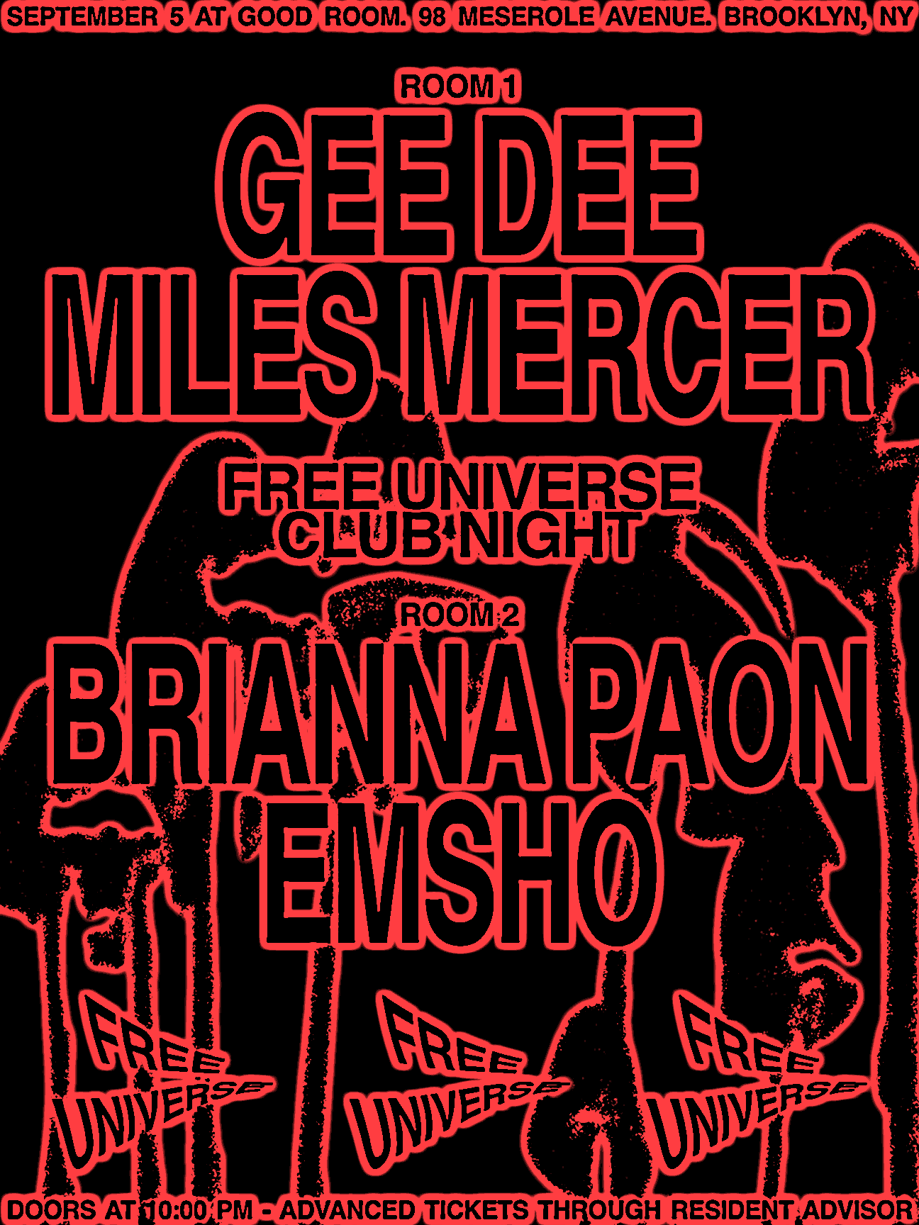 Free Universe Club Night ft Gee Dee, Miles Mercer, Brianna Paon, Emsho ...