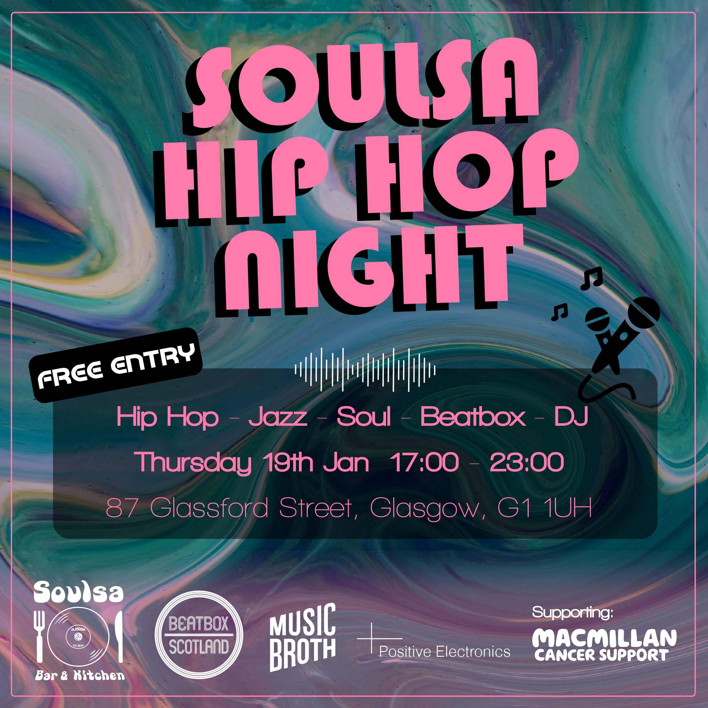 Hip Hop Night at Soula Bar at Soulsa Bar, Glasgow