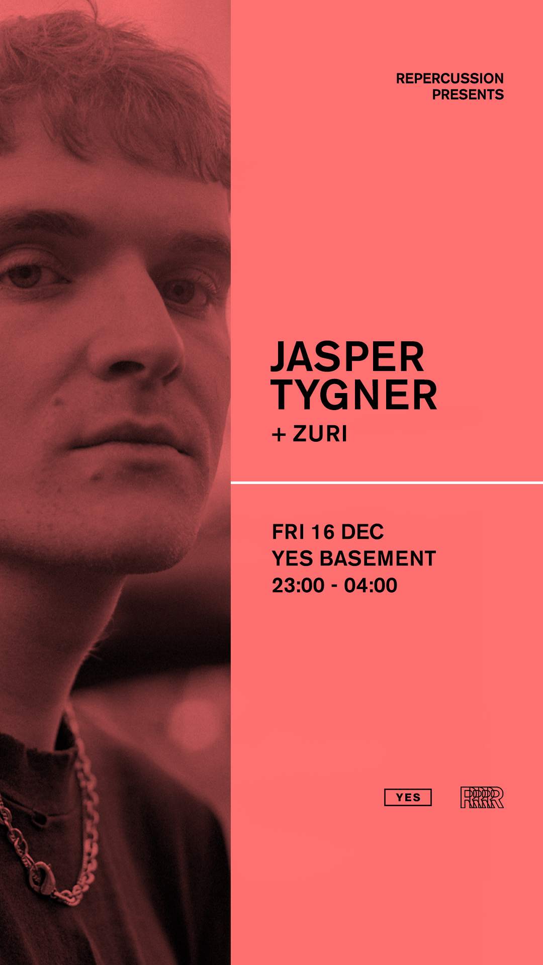 Repercussion presents: Jasper Tygner at Yes, Manchester