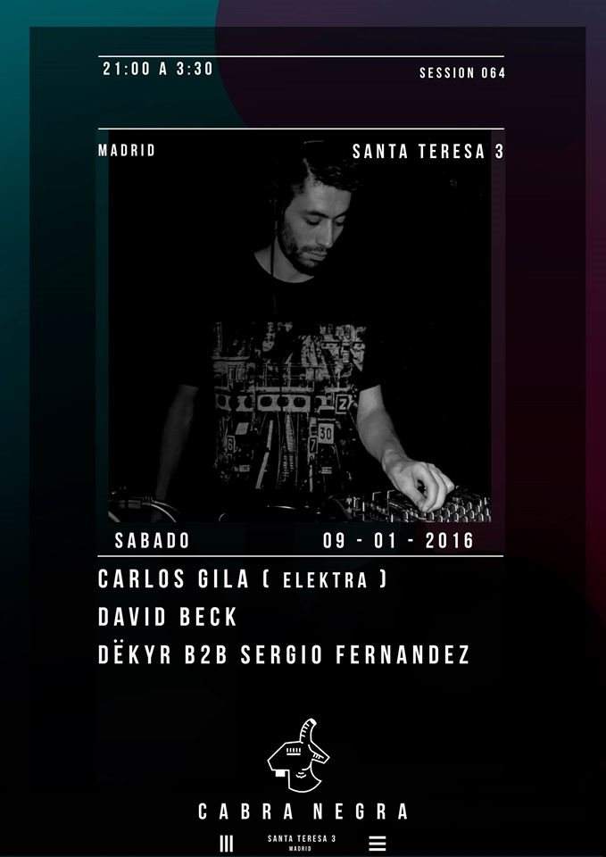 Carlos Gila, David Beck & Dëkyr b2b Sergio Fernandez at Cabra Negra, Madrid