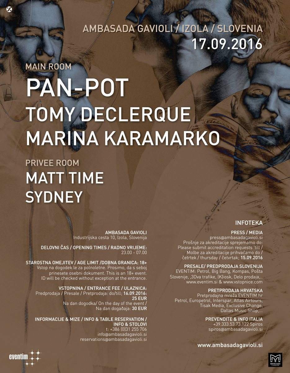 Pan-Pot at Ambasada Gavioli, Slovenia