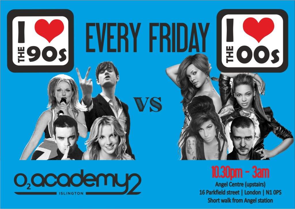 I Love the 90s vs 00s at O2 Academy Islington, London