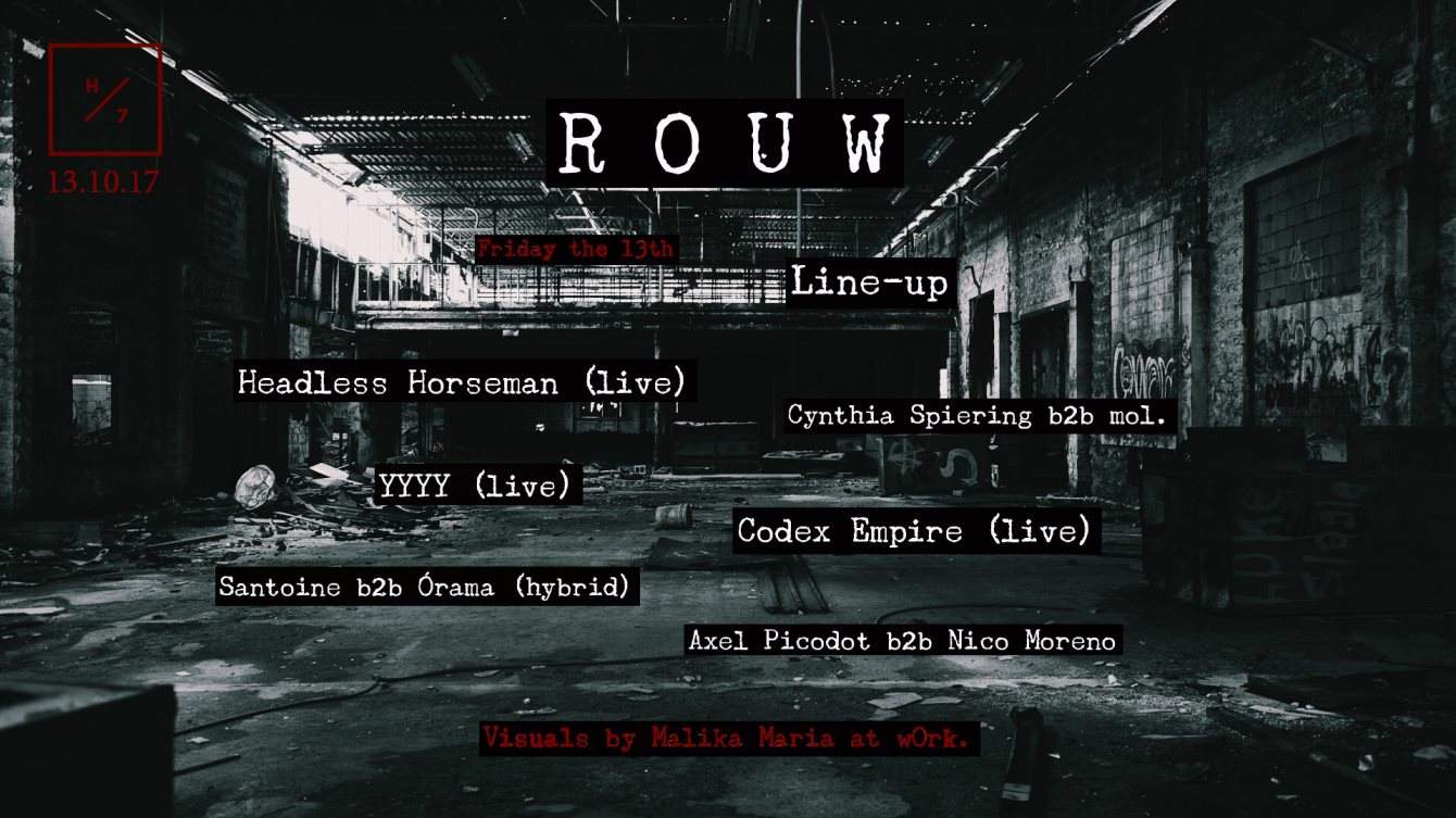 Rouw // Chapter II at H7 Warehouse, Amsterdam