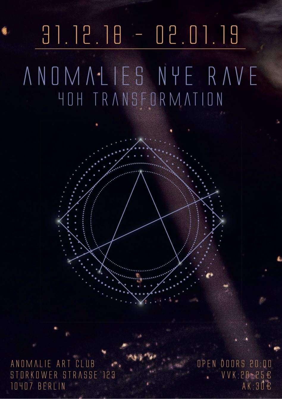 Anomalie´s NYE Transformation - 40h Rave at Anomalie Art Club, Berlin