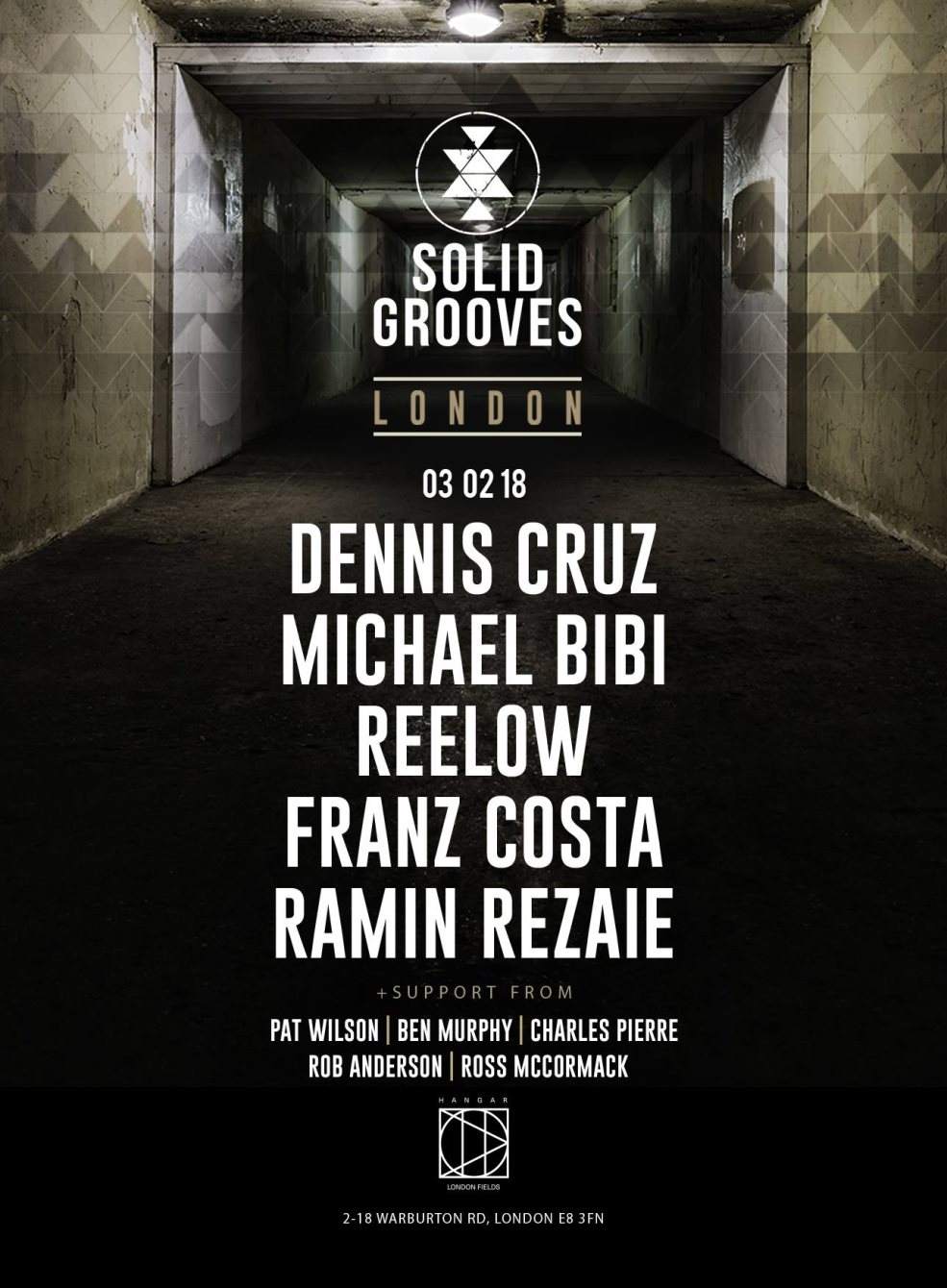 Solid.Grooves 2018 Opening Party at Hangar, London