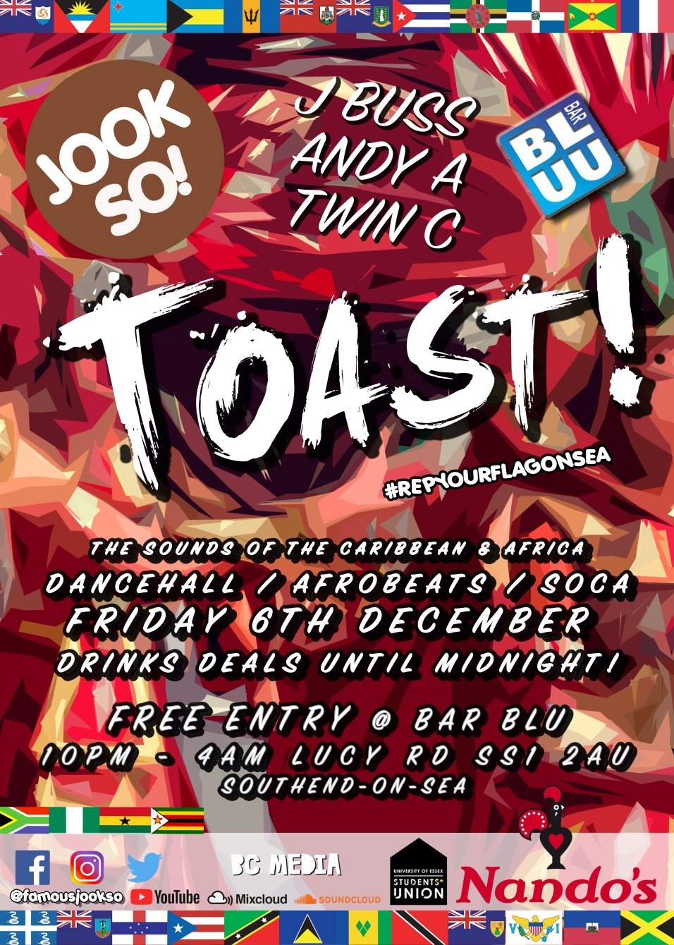 Free Event - Famous Jook So - Toast - Dancehall - Afrobeats - Soca ...