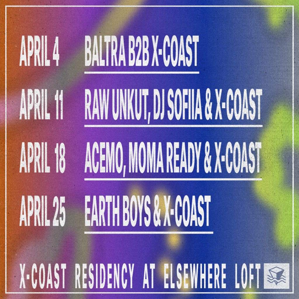 AceMo, Moma Ready and X-Coast at Elsewhere, New York