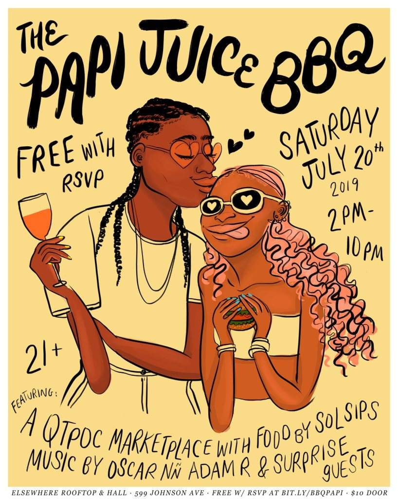 Papi Juice BBQ with Oscar Nñ, Adam R and Surprise Guests at Elsewhere, New York