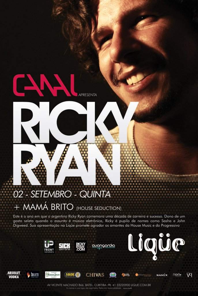 Canal Apresenta Ricky Ryan at Liqüe, Brazil