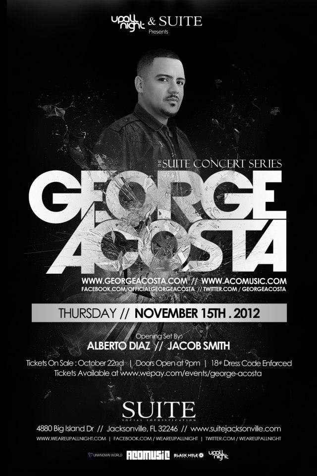 Suite Concert Series: George Acosta at Suite, Jacksonville