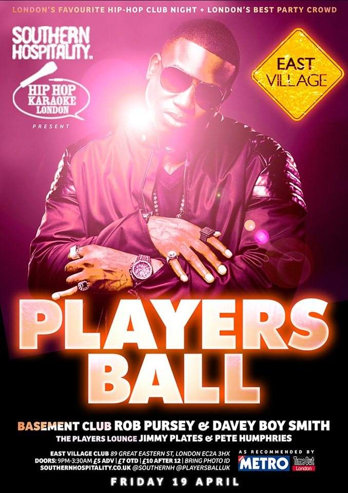 Players Ball at Trapeze Basement, London