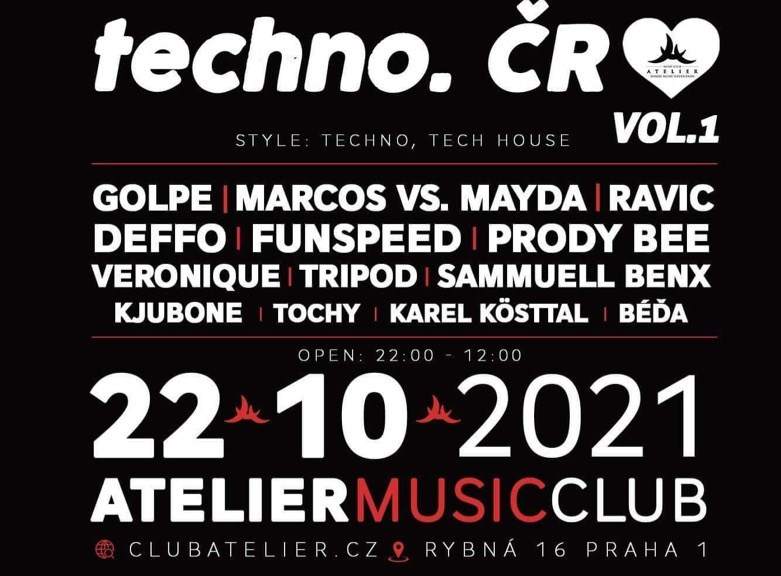 Techno.Čr at Atelier Club, Prague