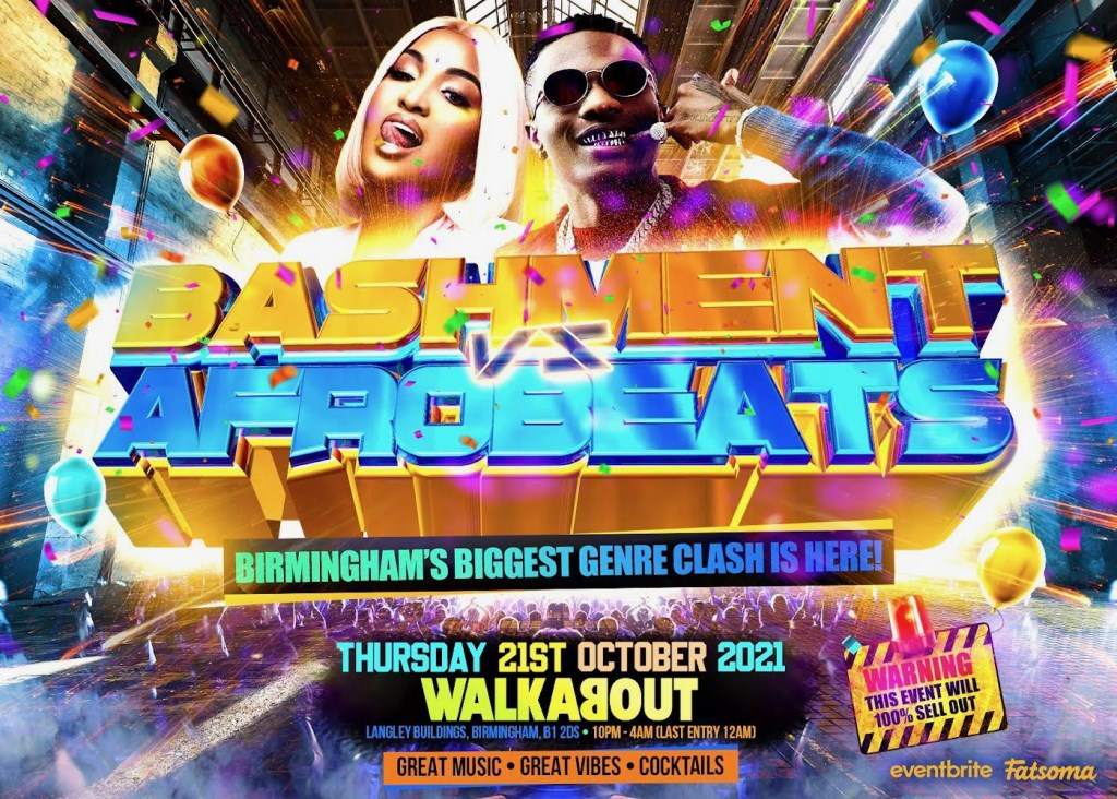 Bashment vs Afrobeats - Birmingham Biggest Genre Clash Party at ...
